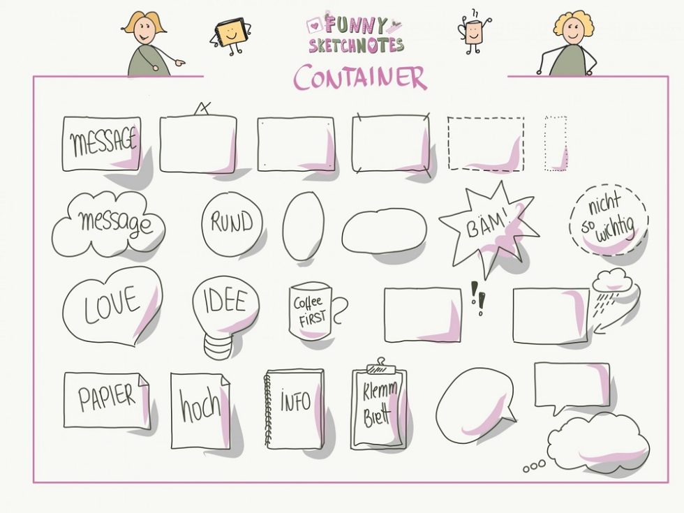 Sketchnotes – Kurs › Simone Abelmann - Funny Sketchnotes & Doodling