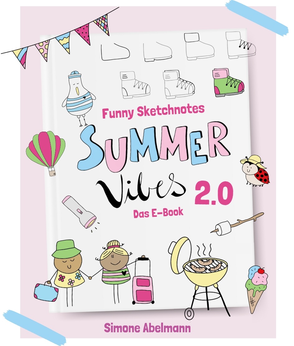 Sketchnotes-Ebook-Kauf - Simone Abelmann - Funny Sketchnotes & Doodling